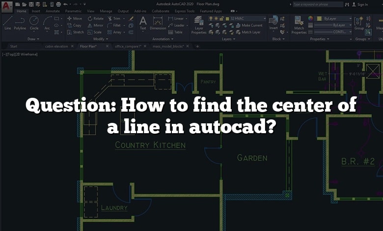 Question: How to find the center of a line in autocad? - CADdikt