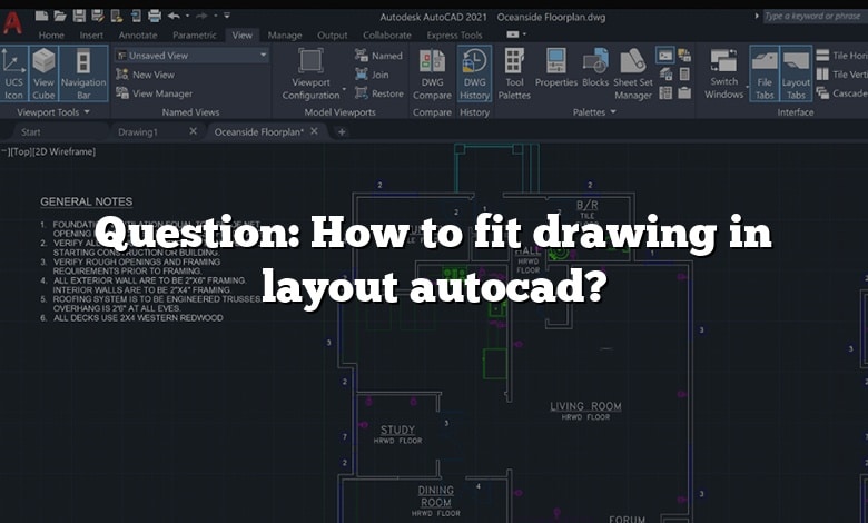Question: How to fit drawing in layout autocad? - CADdikt