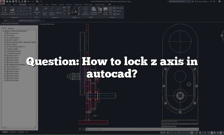 Question: How to lock z axis in autocad? - CADdikt