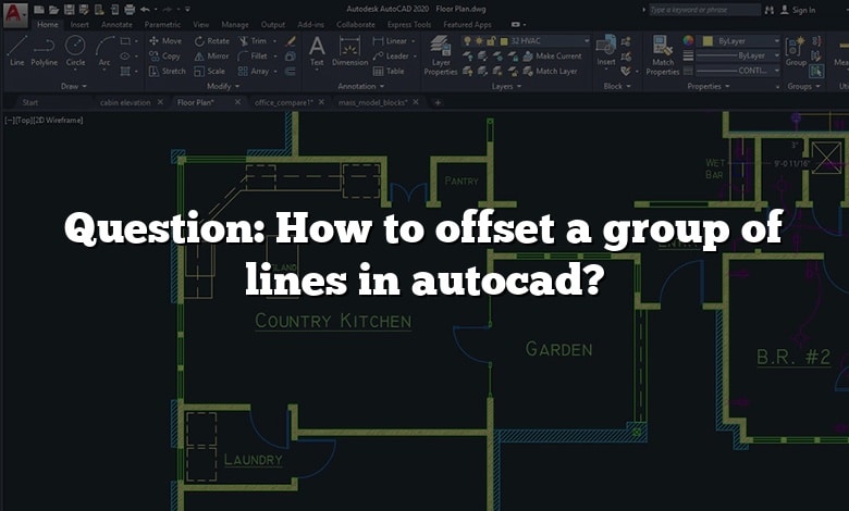 Question: How to offset a group of lines in autocad? - CADdikt