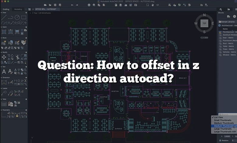 Question: How to offset in z direction autocad? - CADdikt