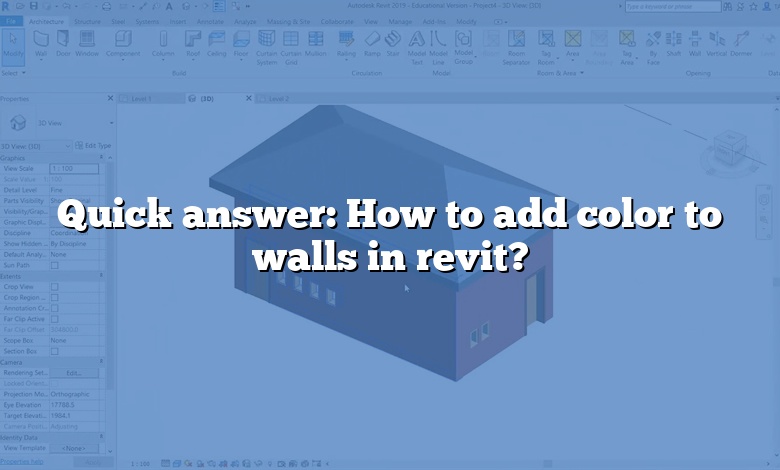 Quick answer: How to add color to walls in revit? - CADdikt