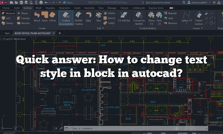 Quick answer: How to change text style in block in autocad? - CADdikt