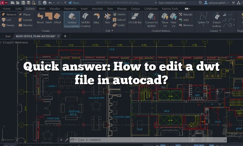 Quick answer: How to edit a dwt file in autocad? - CADdikt