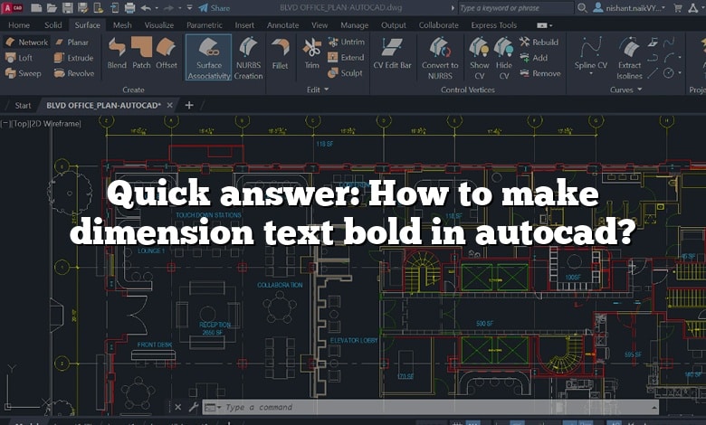 Quick answer: How to make dimension text bold in autocad? - CADdikt