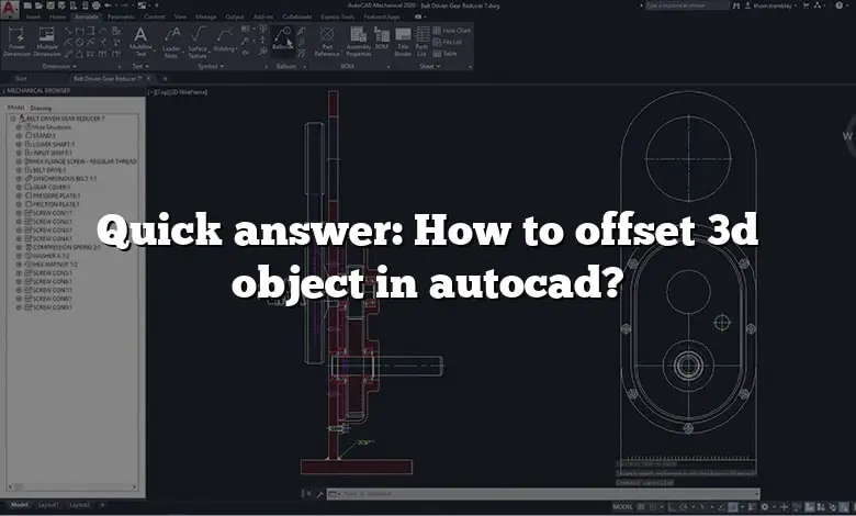 Quick answer: How to offset 3d object in autocad? - CADdikt
