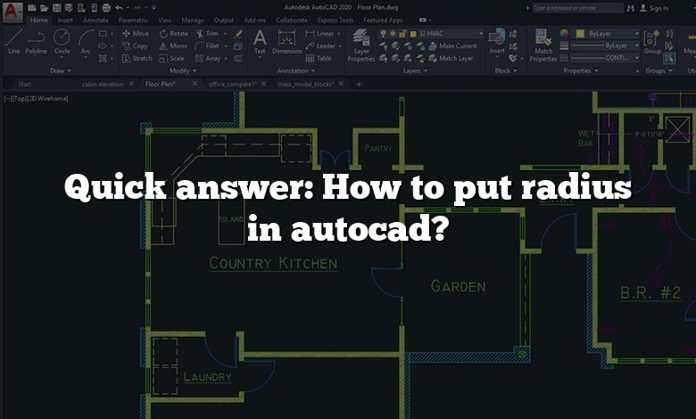 Quick answer: How to put radius in autocad? - CADdikt