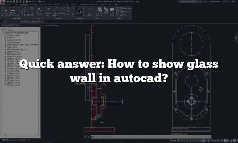 Quick answer: How to show glass wall in autocad? - CADdikt