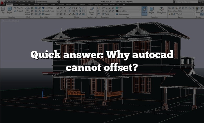 Quick Answer Why Autocad Cannot Offset Caddikt 9858
