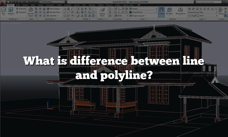 What is difference between line and polyline? - CADdikt