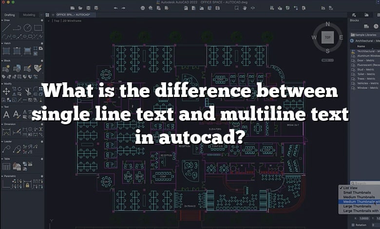 What is the difference between single line text and multiline text in autocad? - CADdikt