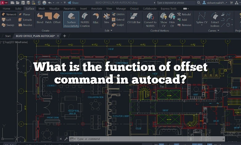 What is the function of offset command in autocad? - CADdikt