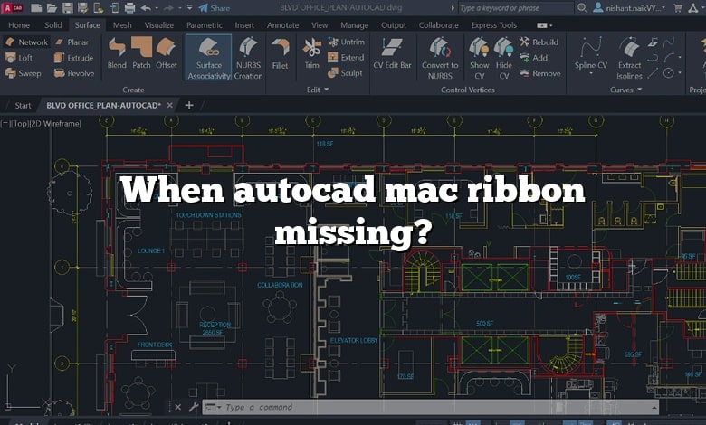 When autocad mac ribbon missing? - CADdikt