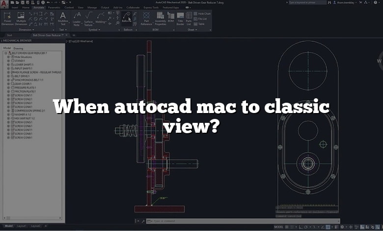 When autocad mac to classic view? - CADdikt