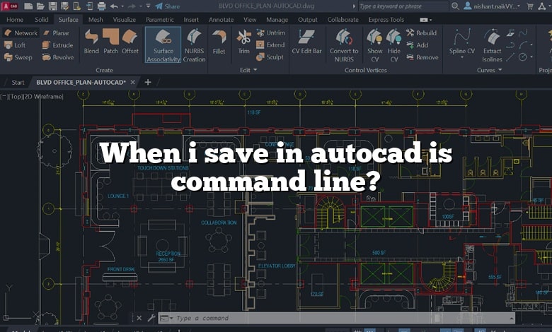 When i save in autocad is command line? - CADdikt