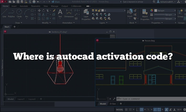 Where is autocad activation code? - CADdikt