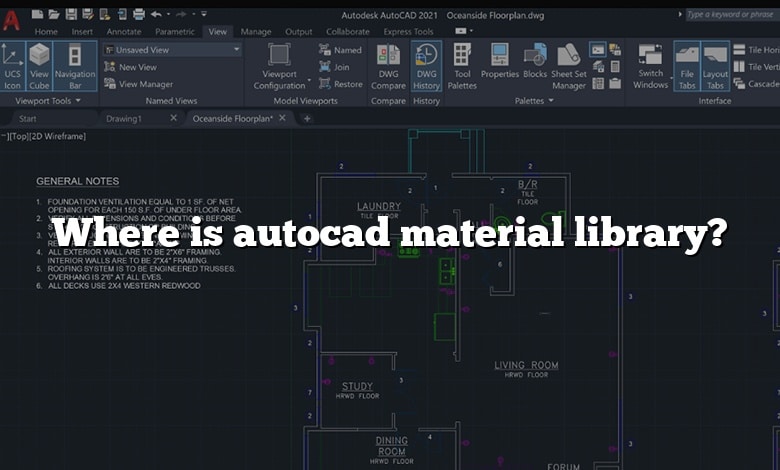Where is autocad material library? - CADdikt