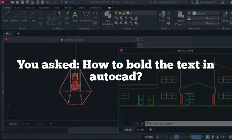 You asked: How to bold the text in autocad? - CADdikt
