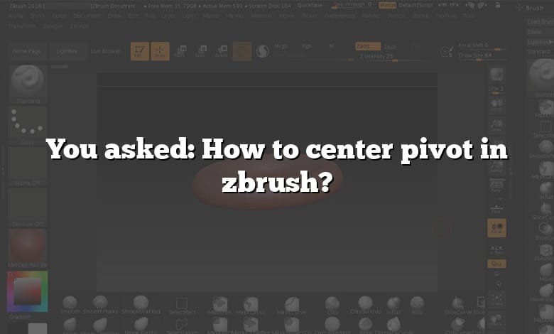 You asked: How to center pivot in zbrush? - CADdikt
