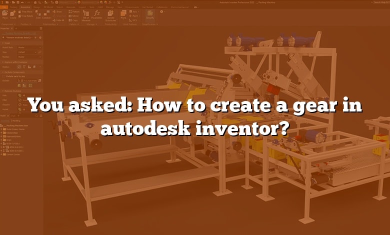 You asked: How to create a gear in autodesk inventor? - CADdikt