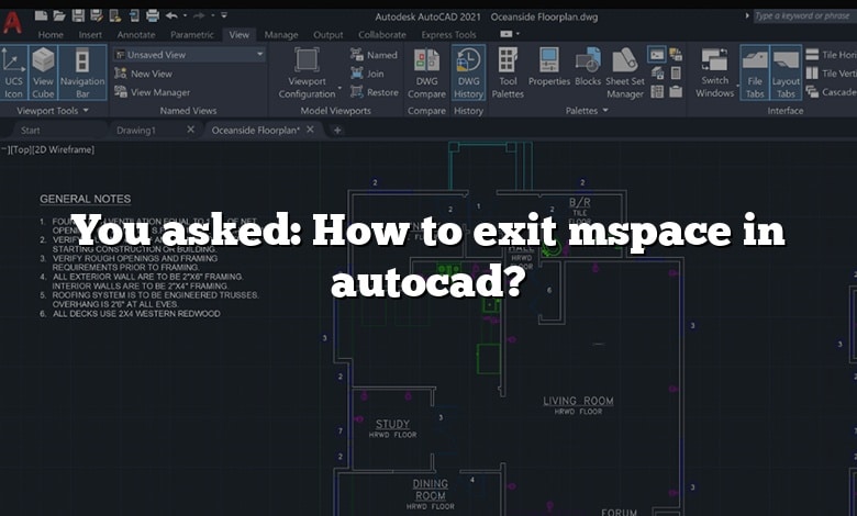 You asked: How to exit mspace in autocad? - CADdikt