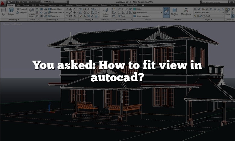 You asked: How to fit view in autocad? - CADdikt