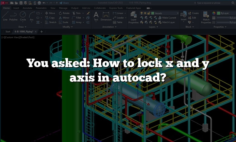 You asked: How to lock x and y axis in autocad? - CADdikt