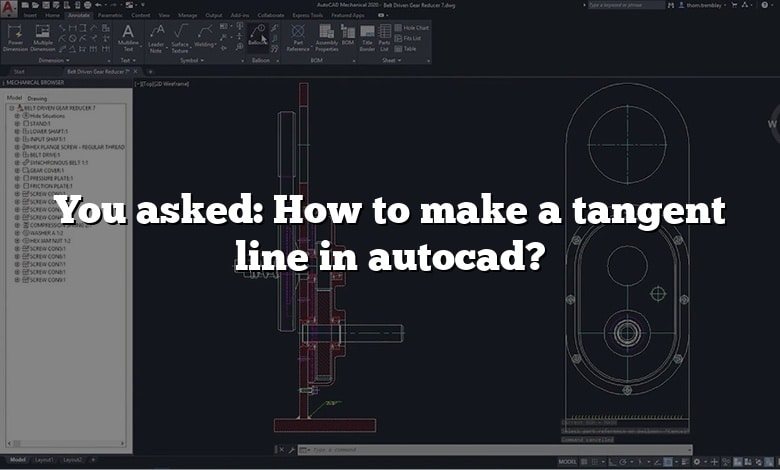 You asked: How to make a tangent line in autocad? - CADdikt