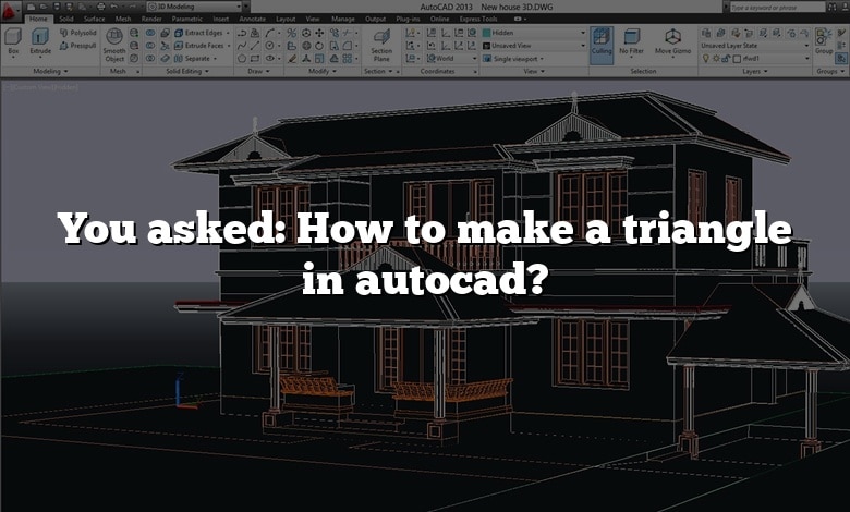 You asked: How to make a triangle in autocad? - CADdikt