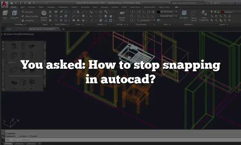 You asked: How to stop snapping in autocad? - CADdikt