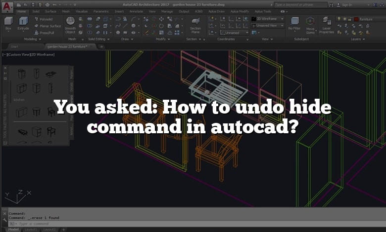 You asked: How to undo hide command in autocad? - CADdikt