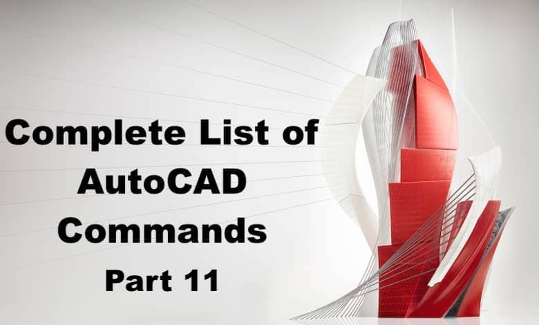800 AutoCAD Commands [With PDF eBook to download for free] (PART 11 ...