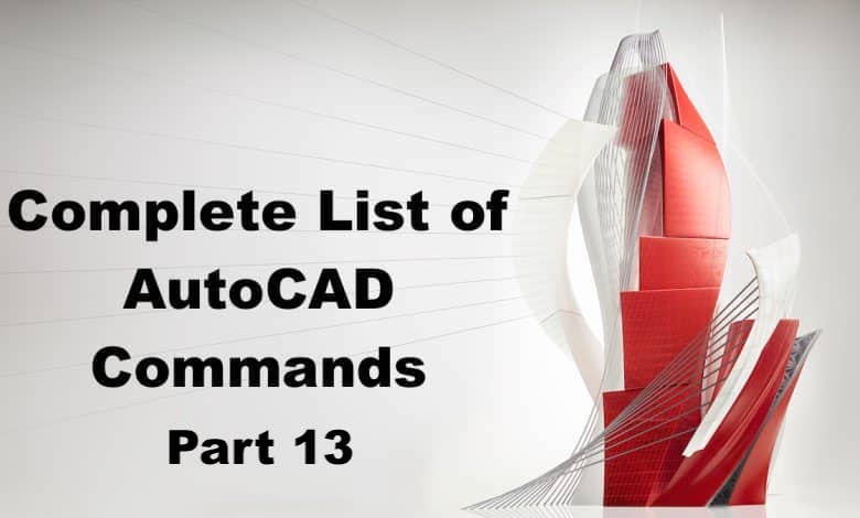800 AutoCAD Commands [With PDF eBook to download for free] (PART 13 ...