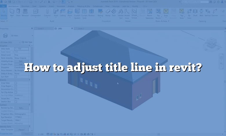 How to Adjust Title Line in Revit: A Comprehensive Guide - CADdikt