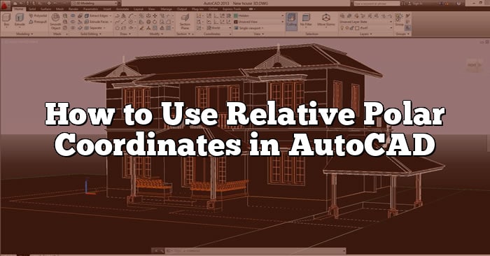 How To Use Relative Polar Coordinates In Autocad Caddikt 